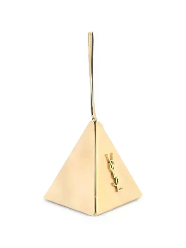 Saint Laurent Pyramid Box Bag Leather Small Clutch Bag