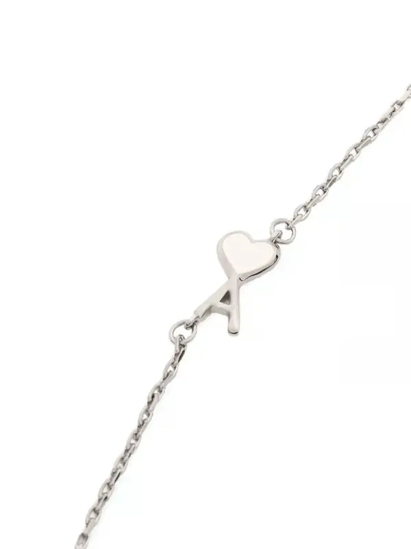 AMI Paris Brass Necklace With Hammered De Coeur