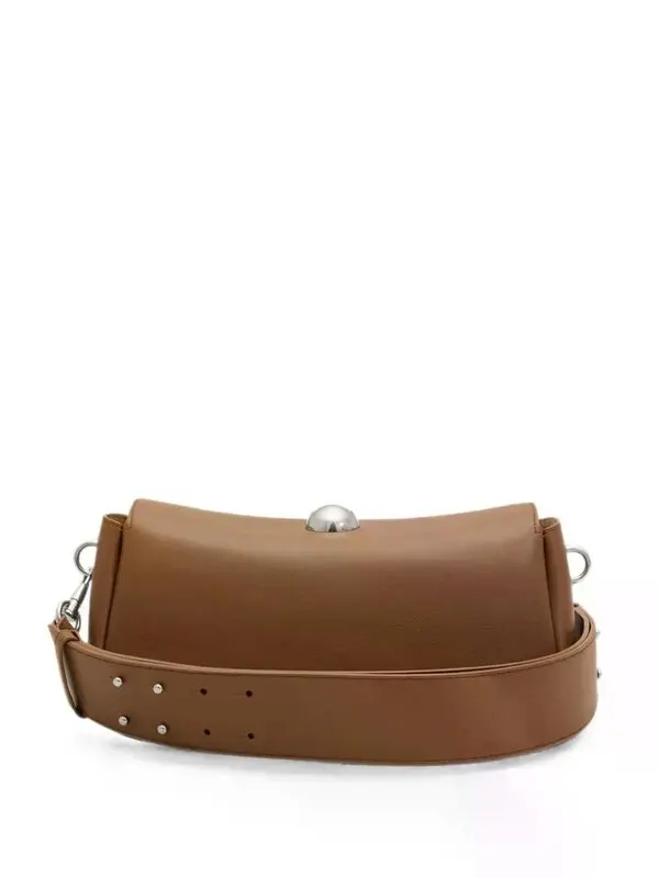 AMI Paris Cow Leather Carrousel Bag - Brown