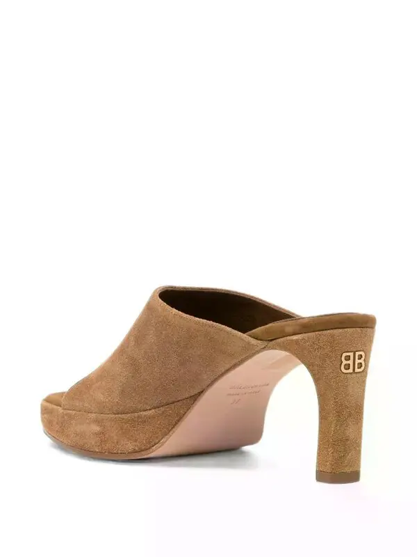 Balenciaga 80mm Suede Platform Sandals