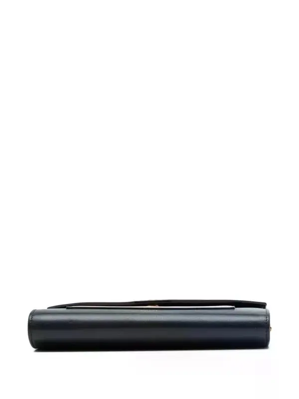 Celine 2017 Tricolor Leather Pocket Envelope Wallet On Chain Crossbody Bag
