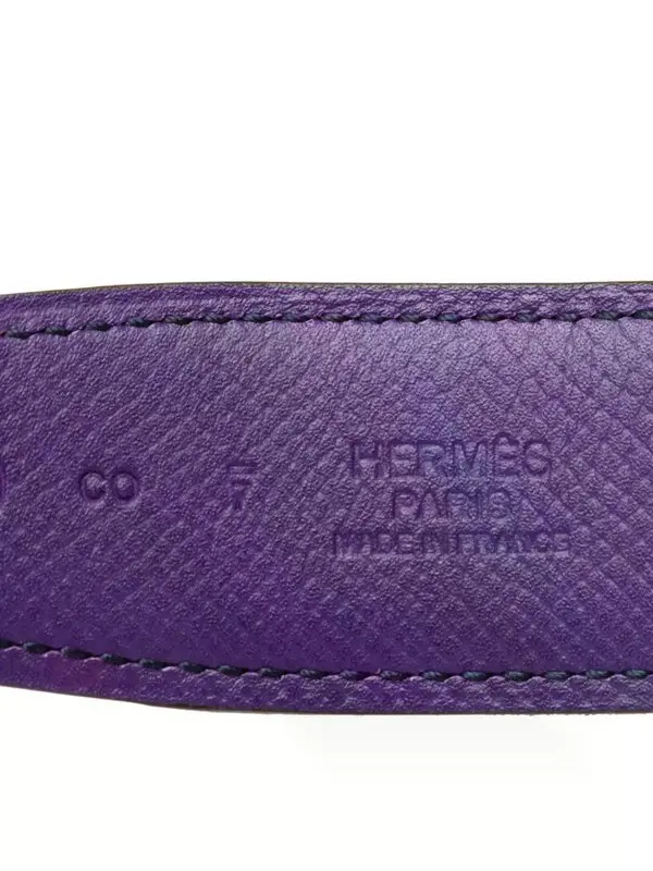 Hermès 2012 Swift And Epsom Chain De Ancre Reversible Belt