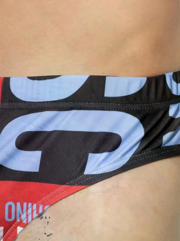 Moschino Logo-print Swim Briefs - Black