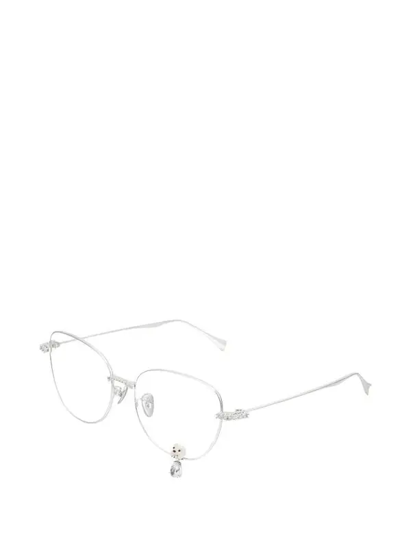 YVMIN Flocked Bear Gemstone Eyeglasses