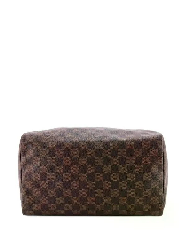 LOUIS VUITTON Speedy Handbag Damier 30 Satchel - Brown