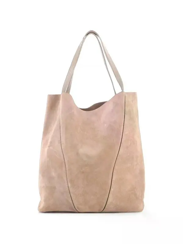 Chloé Spin Suede Large Tote Bag - Brown