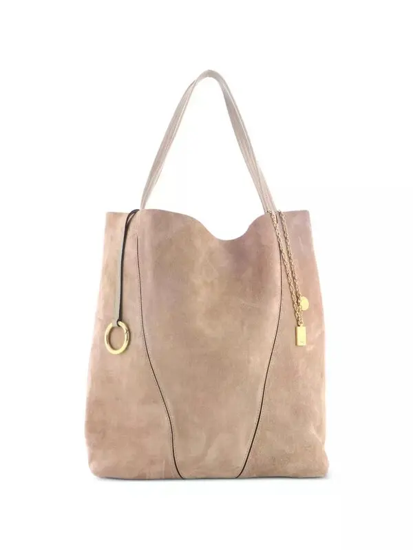 Chloé Spin Suede Large Tote Bag - Brown
