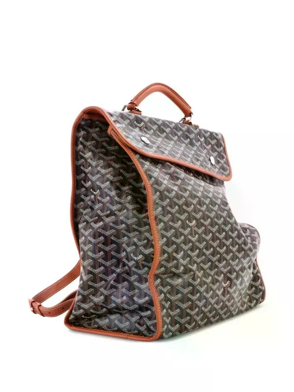 Goyard Saint Leger Briefcase Coated Canvas Backpack - Brown