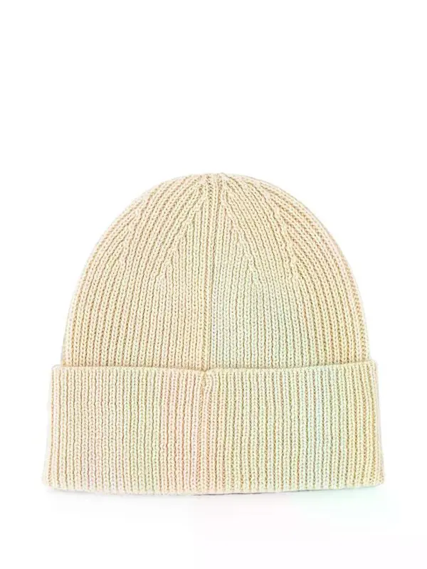 EA7 Ribbed Knit Beanie Hat