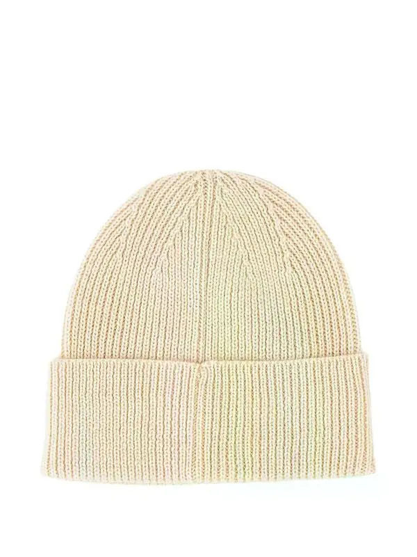 EA7 Ribbed Knit Beanie Hat