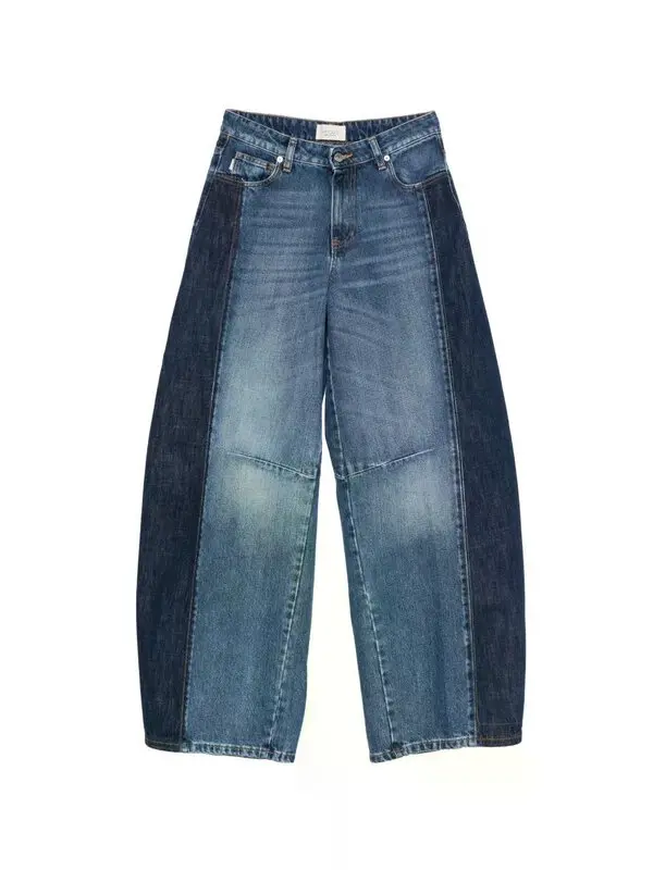 VICOLO Two-tone Panelled Jeans - Blue
