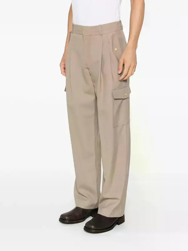 Drole De Monsieur Pleated Cargo Trousers