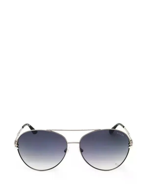 Guess Gradient Pilot-frame Sunglasses - Silver