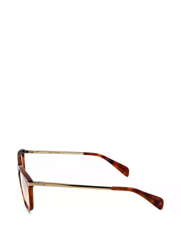 Rag & Bone Tortoiseshell-effect Rectangle-frame Glasses