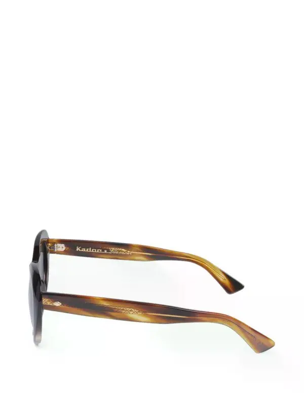 Kàdor Capri Oval-frame Sunglasses - Brown
