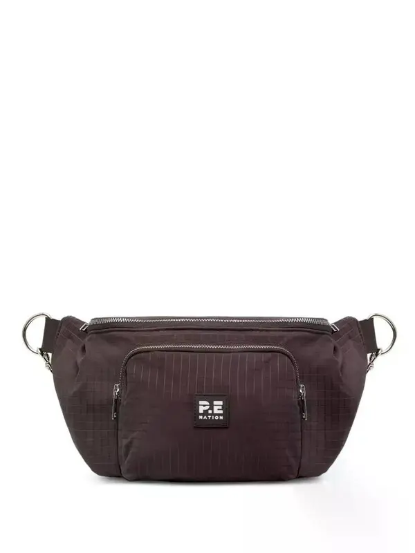P.E Nation Logo Patch Belt Bag - Brown