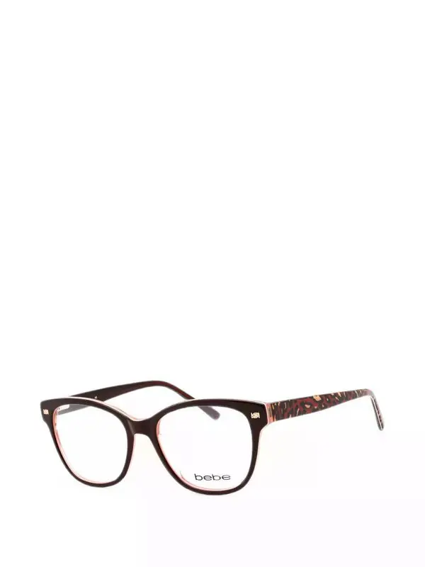 Bebe Leopard Print Eyeglasses