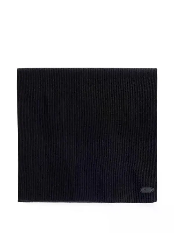 Brioni Ribbed-knit Scarf