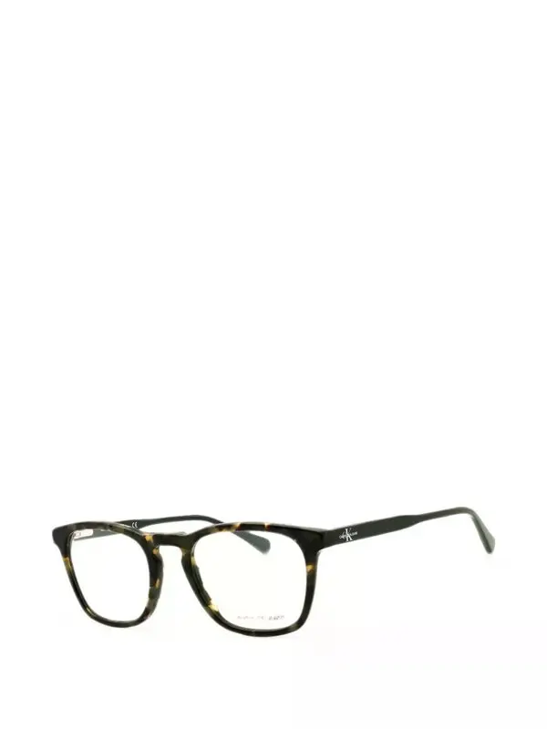 Calvin Klein Tortoiseshell-effect Rectangle-frame Glasses