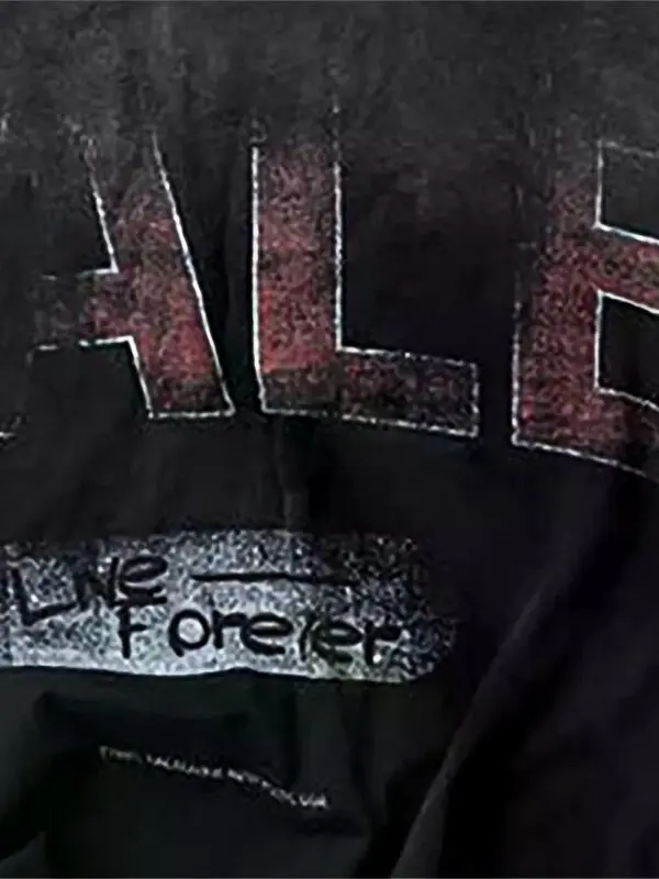 VALE FOREVER Logo-print Distressed T-shirt