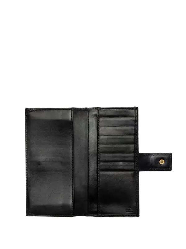 Gucci 2000-2015 Guccissima Continental Wallet Long Wallets - Black