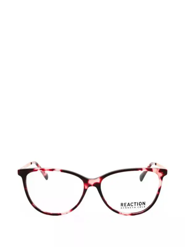 KENNETH COLE Tortoiseshell-effect Oval-frame Glasses