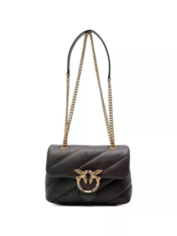 Pinko Mini Puff New Buckle Shoulder Bag - Brown