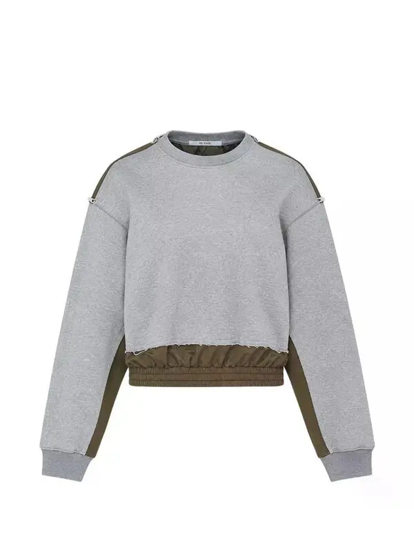 RE CODE Paneled Cotton Sweater