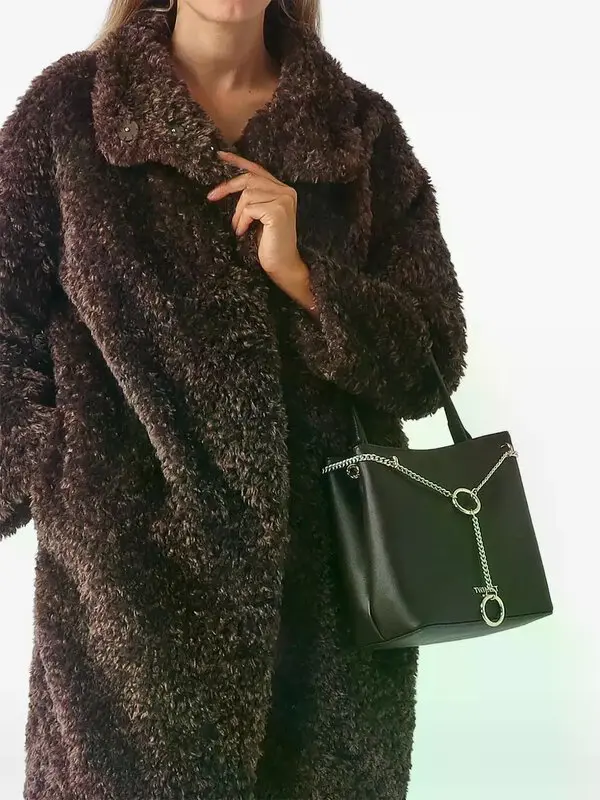 TWINSET Chain-link Logo-plaque Shoulder Bag