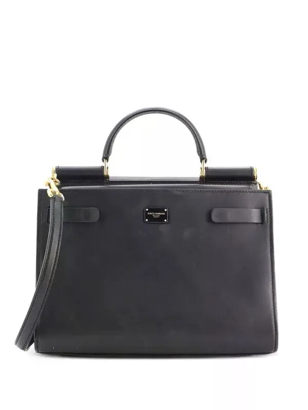Dolce & Gabbana Sicily Satchel Bag - Black
