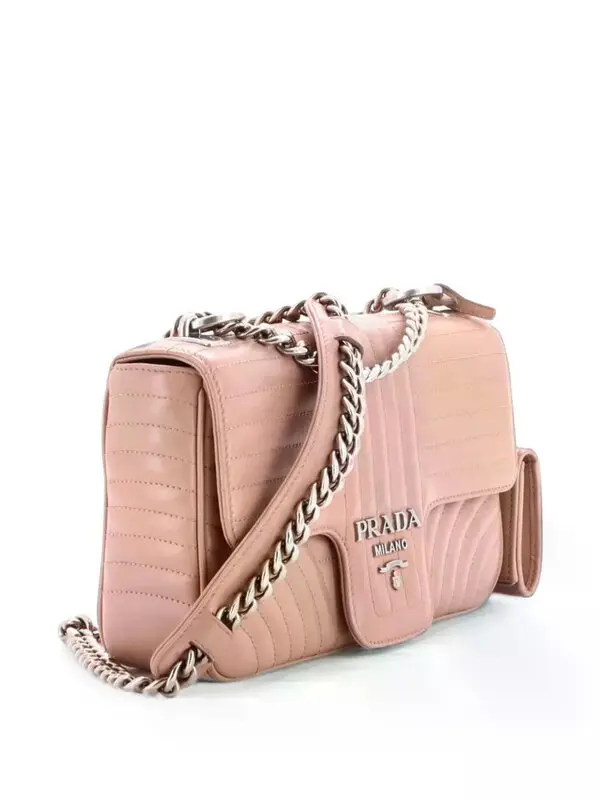 Prada Quilted Leather Chain Flap Shoulder Bag