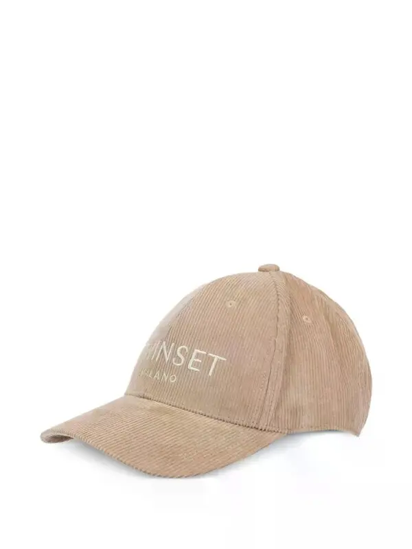 TWINSET Corduroy Baseball Cap - Neutrals