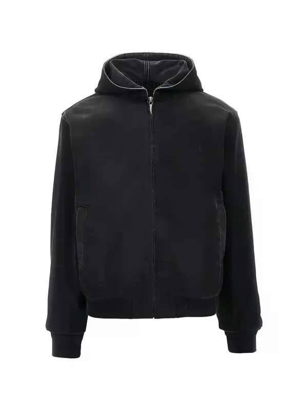 Gucci Logo Embroidered Hooded Jacket