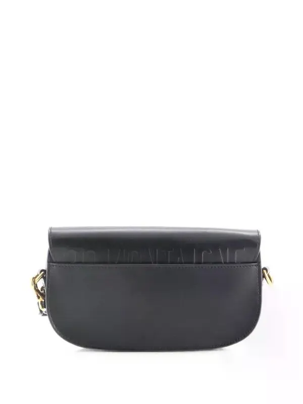 Dior Bobby Flap Bag Leather East West Crossbody Bag - Black