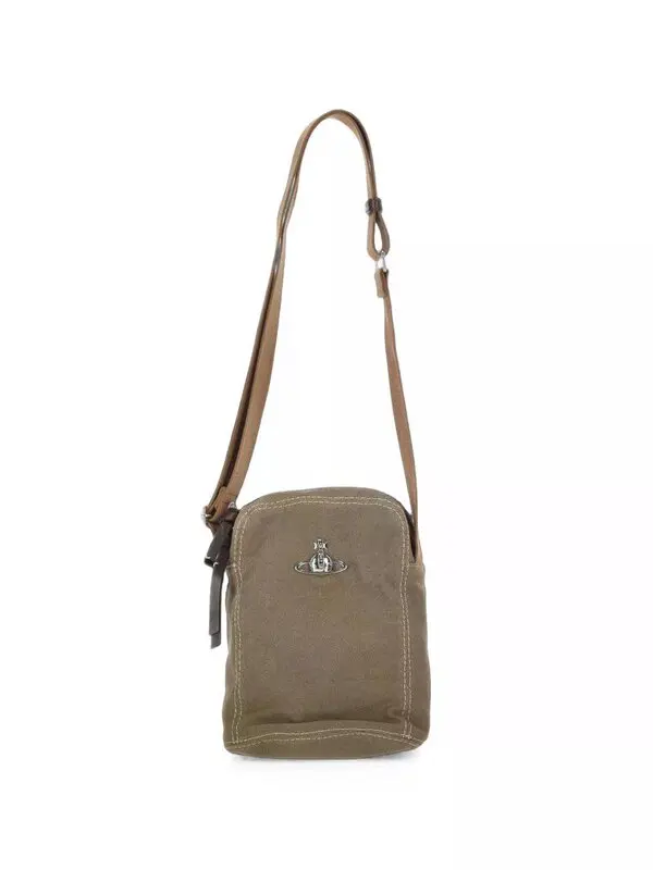 VIVIENNE WESTWOOD Orb-plaque Shoulder Bag - Green
