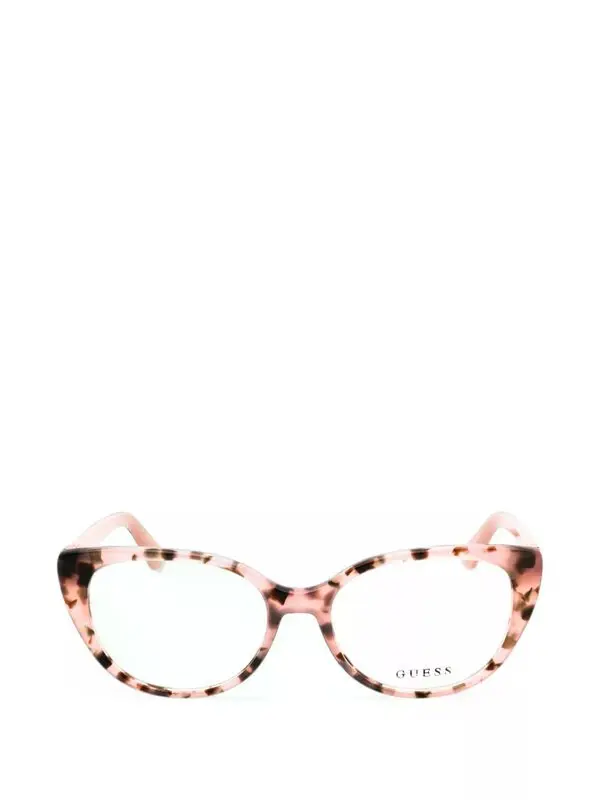 Guess Tortoiseshell-effect Cat-eye Glasses - Pink