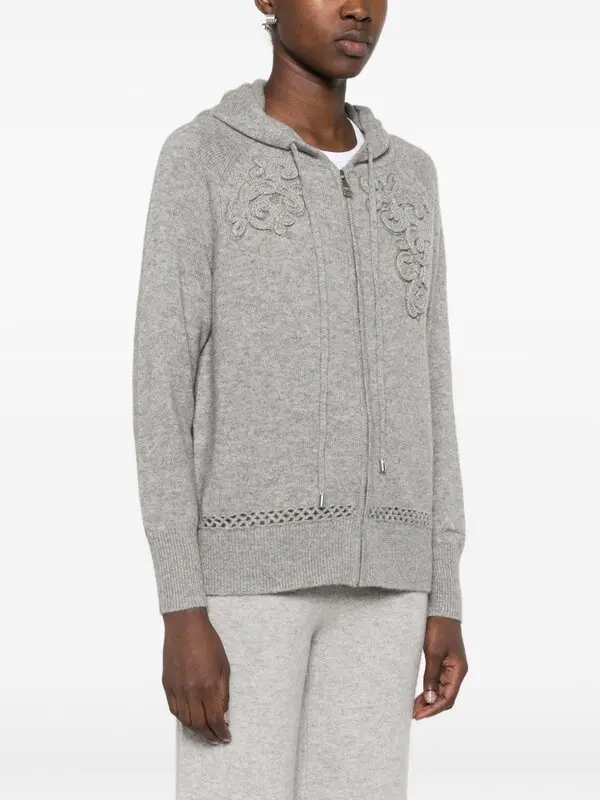 Ermanno Scervino Wool And Cashmere Hoodie
