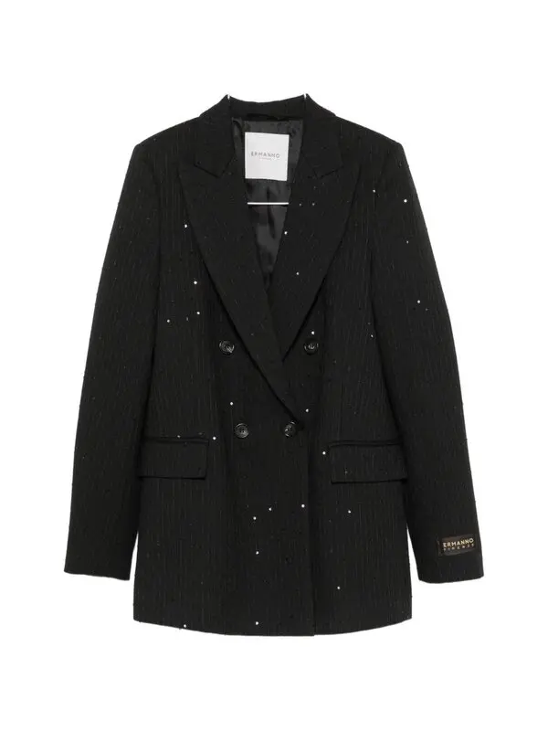 Ermanno Scervino Wool Double-breasted Jacket