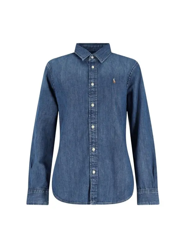 Polo Ralph Lauren Denim Shirt With Logo