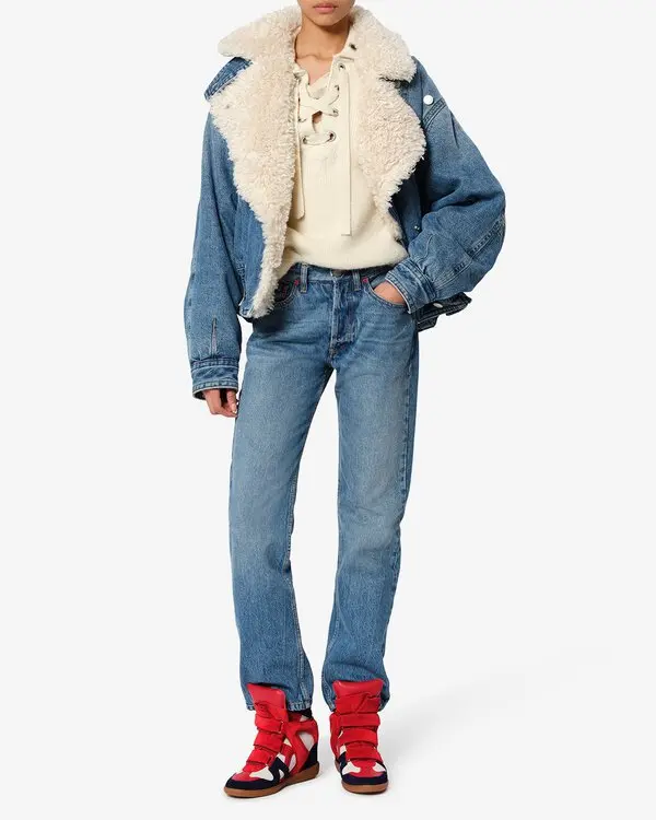 Isabel Marant Étoile Bekett Wedge Sneakers - Red-navy