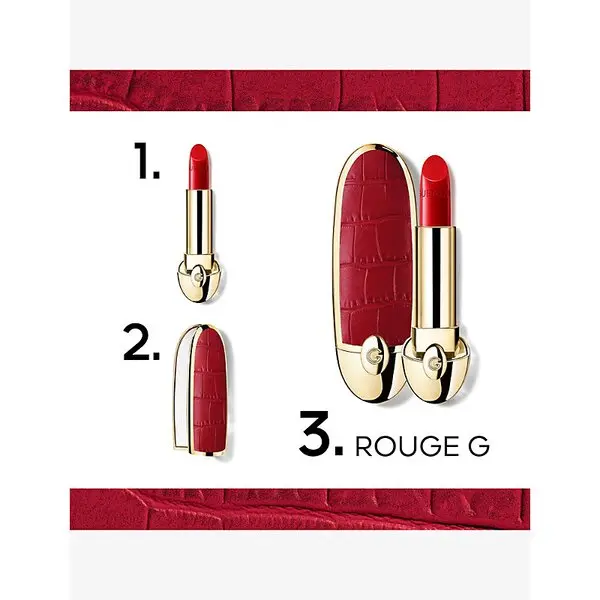 GUERLAIN Rouge G -double Mirror Jewel Customisable Ultra-care Lipstick Case