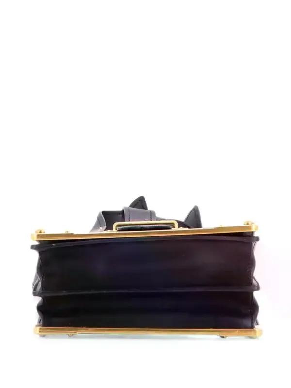 Prada Cahier Leather And Saffiano Leather Small Crossbody Bag