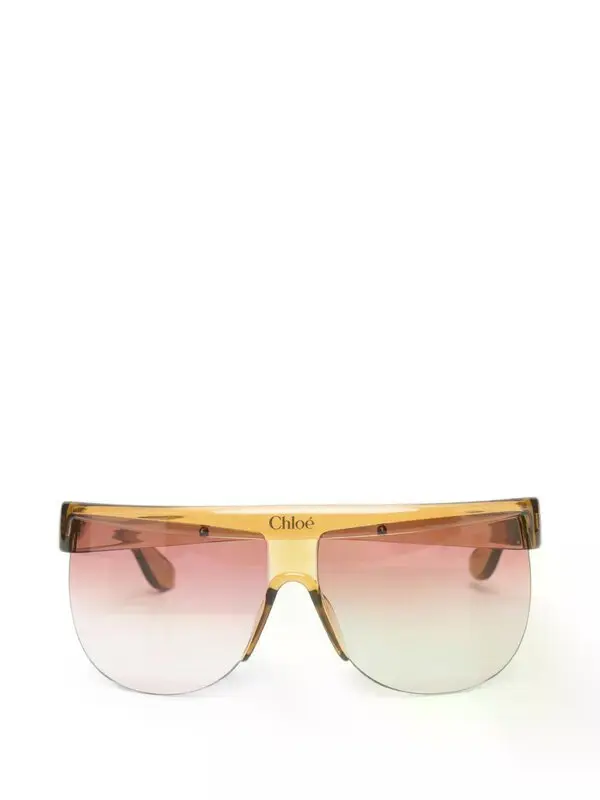 Chloé Geometric-frame Sunglasses - Neutrals