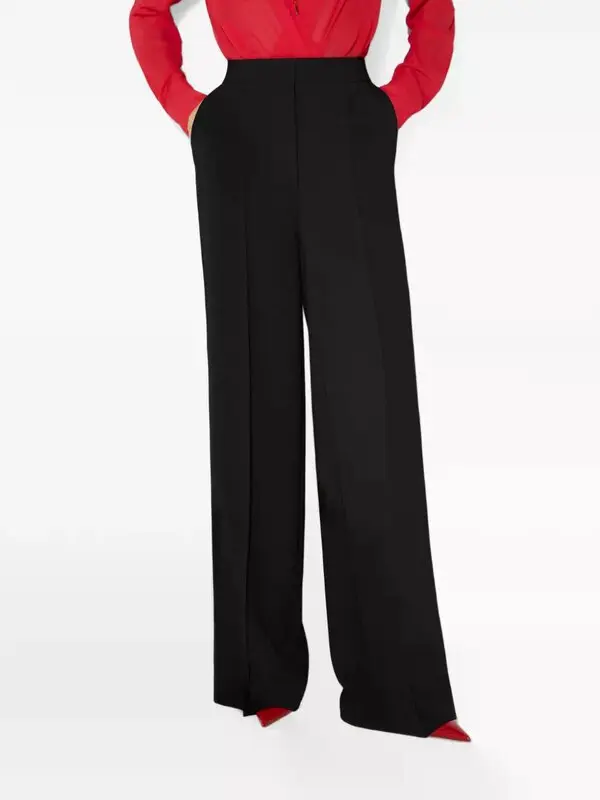 Elisabetta Franchi Lightweight Crêpe Palazzo Trousers