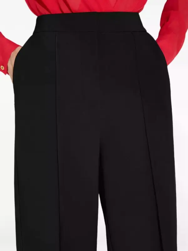 Elisabetta Franchi Lightweight Crêpe Palazzo Trousers