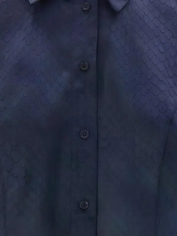 Elisabetta Franchi Snake-effect Long-sleeve Shirt