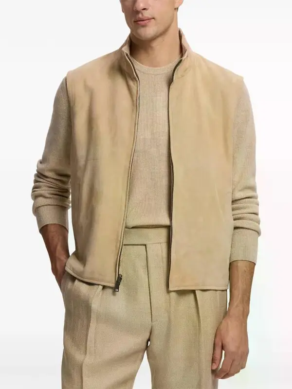 Ralph Lauren Purple Label Reversible Suede Vest