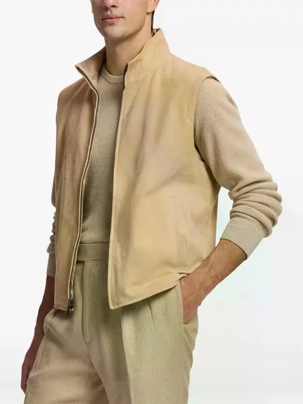 Ralph Lauren Purple Label Reversible Suede Vest