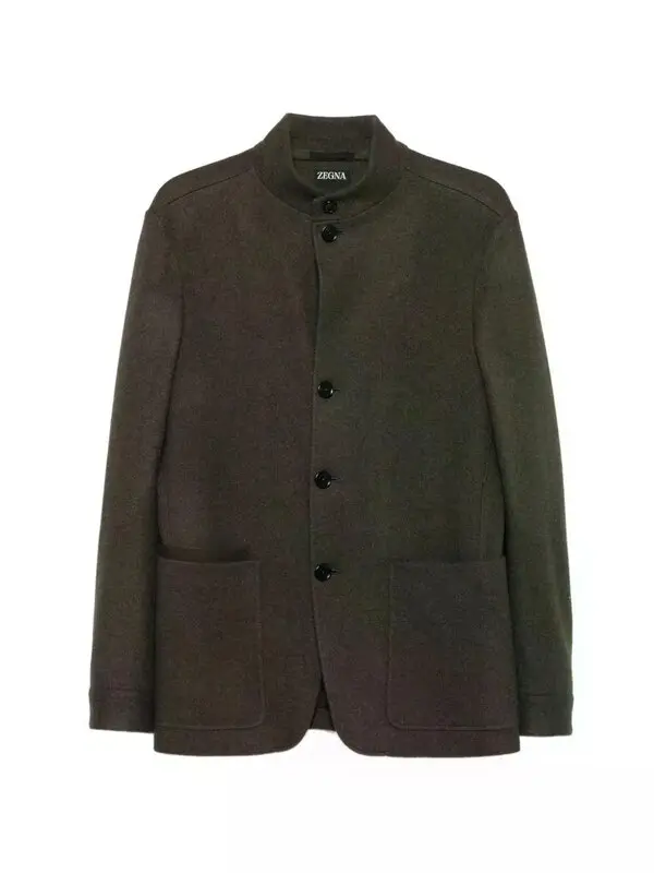 Zegna High-neck Button-up Jacket