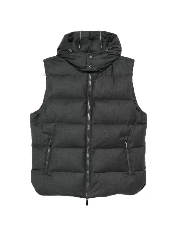 MOORER Quilted Hooded Gilet